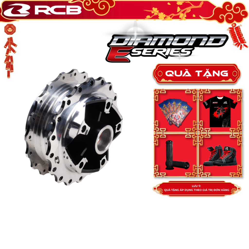 Bộ Đùm E series RCB Trước Sau Gắn Exciter 135 (5S) / 150 / 155 / SRL ...