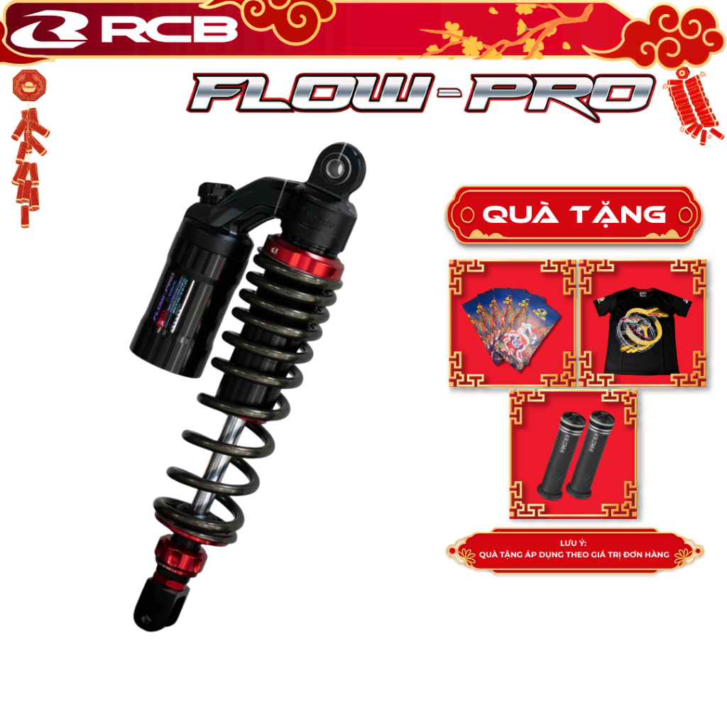 Phuộc Đơn RCB Flow Pro – Phuộc Sau 330mm/340mm Dành Cho Xe Vario/Click ...