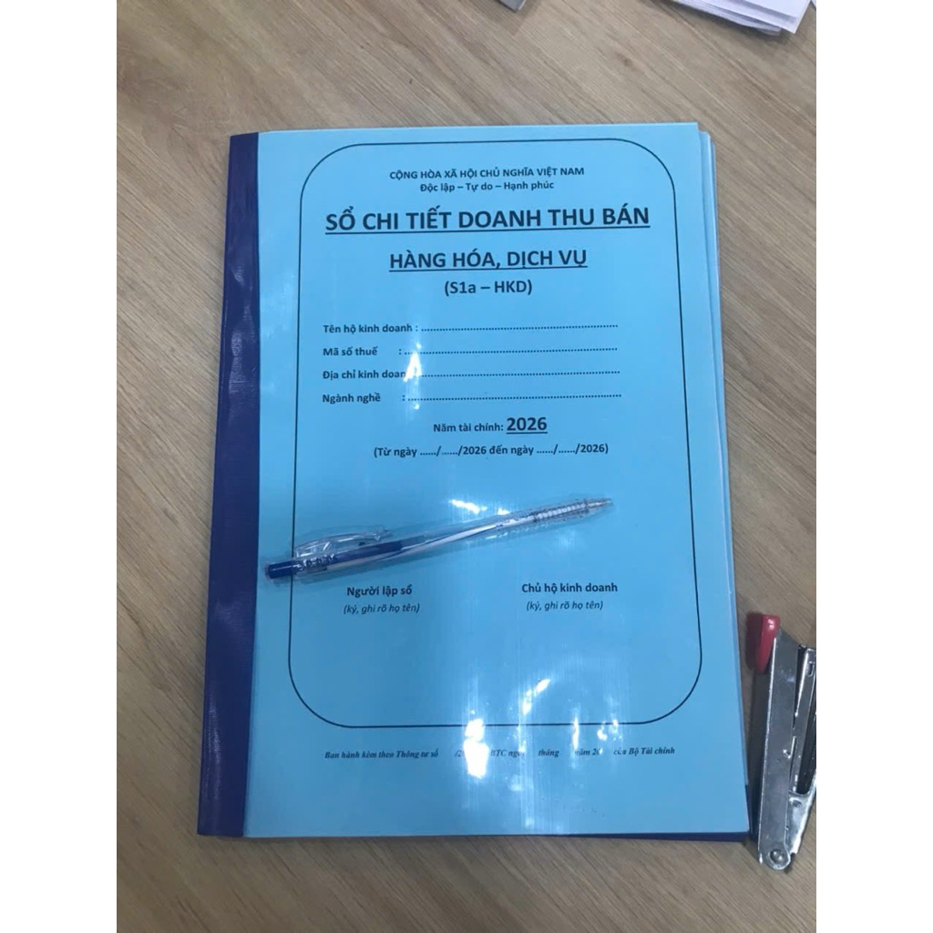 S1a NHÓM 1 - SỔ GHI CHÉP HỘ KINH DOANH 2026 | Shopee Việt Nam