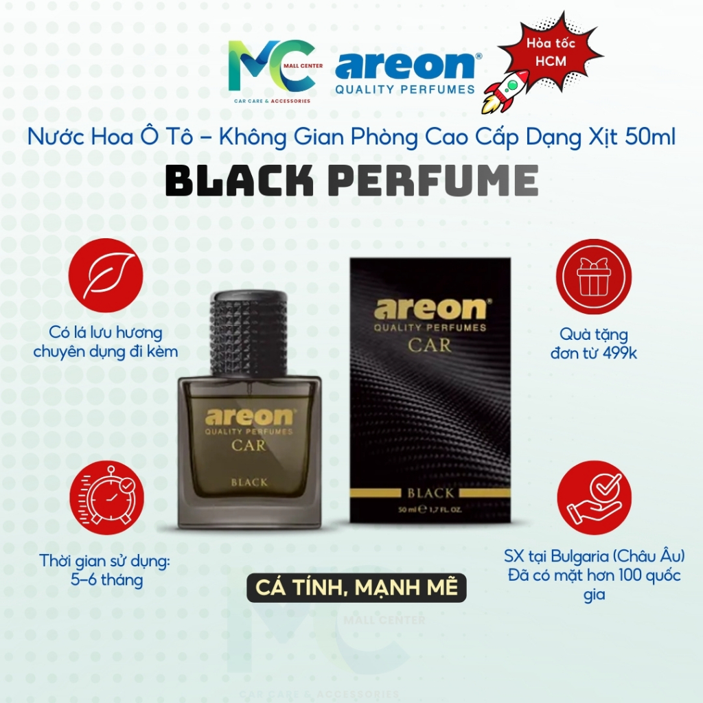 AREON - Nước Hoa Ô Tô & Không Gian Phòng Cao Cấp Dạng Xịt 50ml - Hàng ...