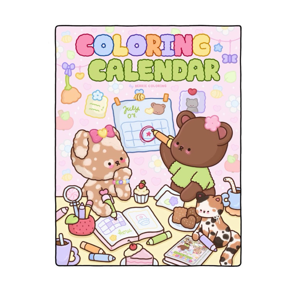 [CALENDAR 2026] Full bộ 40 tranh tô màu lịch năm mới nhà Berrie ...