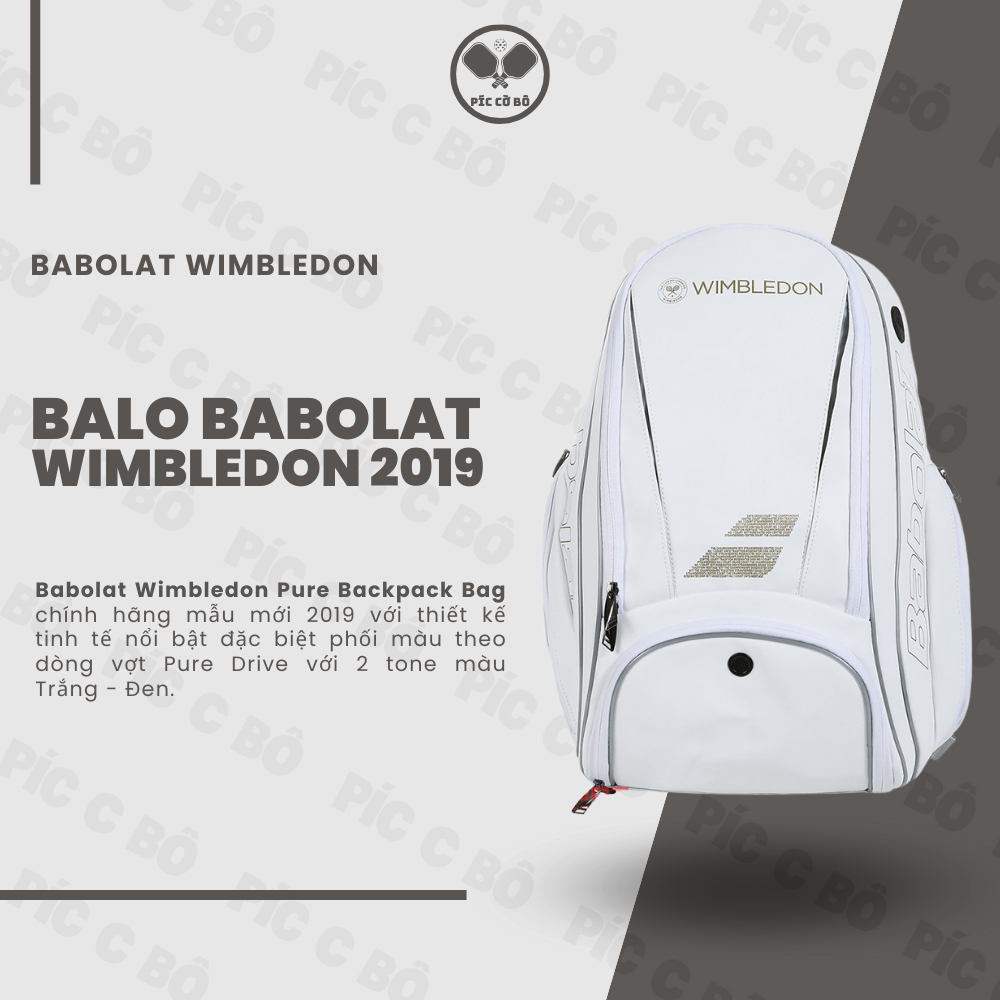 Balo Pickleball Babolat Wimbledon Pure Backpack Bag – Đẳng Cấp ...