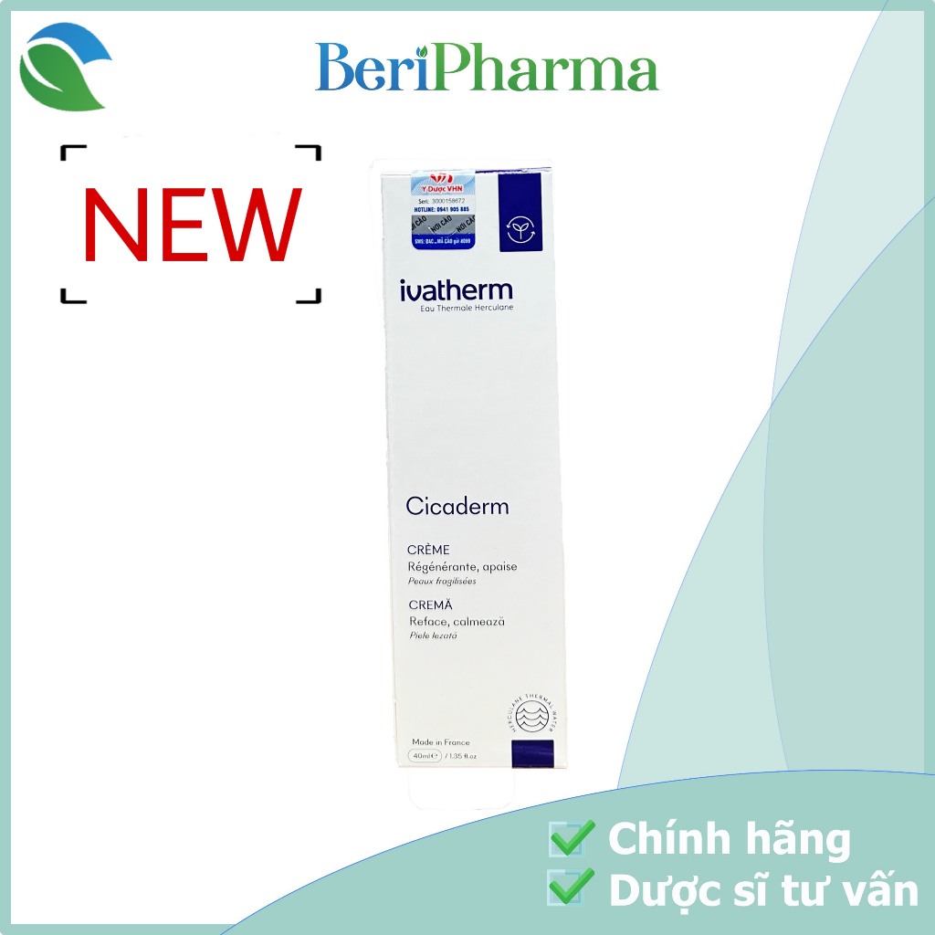 [CHÍNH HÃNG] Ivatherm Kem Dưỡng Tái Tạo Da, Làm Lành Tổn Thương Và Ngăn ...
