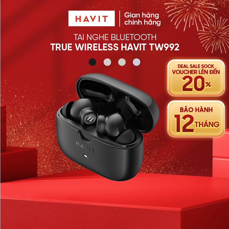 Tai Nghe Không Dây Havit TW992 ANC 4Mic ENC Khử Ồn Gió Bluetooth 5.4 ...