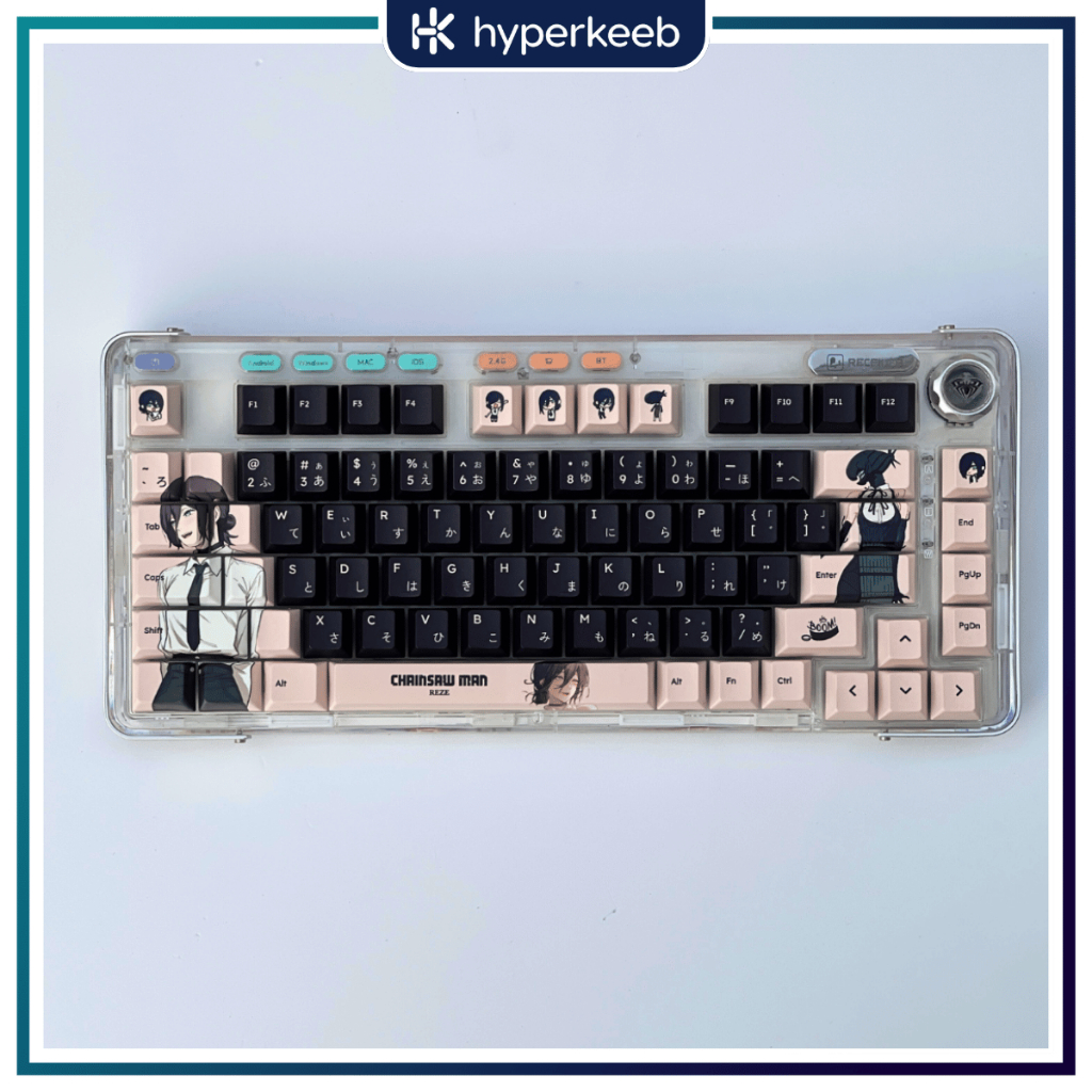 Keycap Reze Quỷ Bom Đen Hồng, PBT 134 Nút Cherry, Nút Phím Cơ Giá Rẻ ...