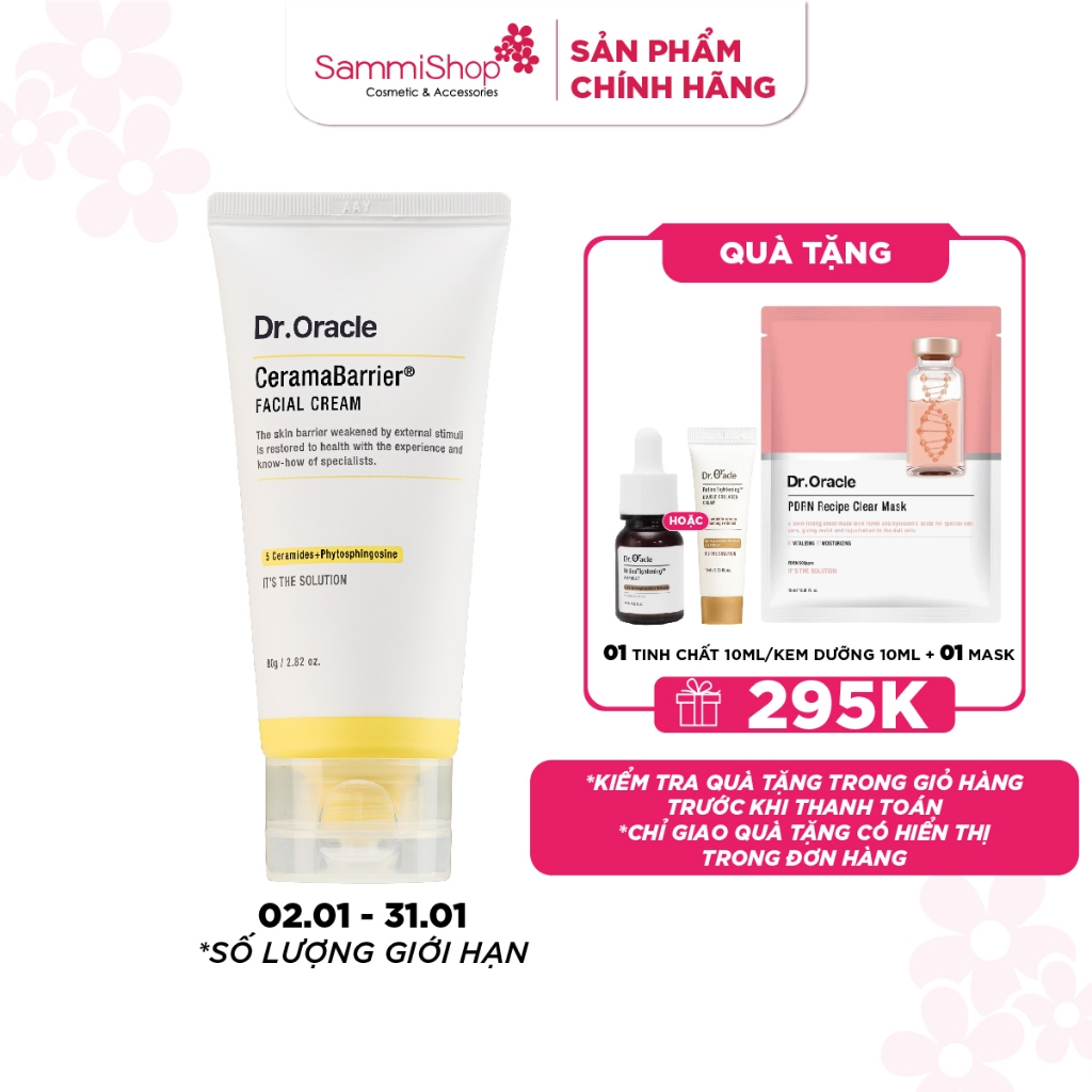 Dr.Oracle Kem dưỡng CeramaBarrier Facial Cream 80g | Shopee Việt Nam
