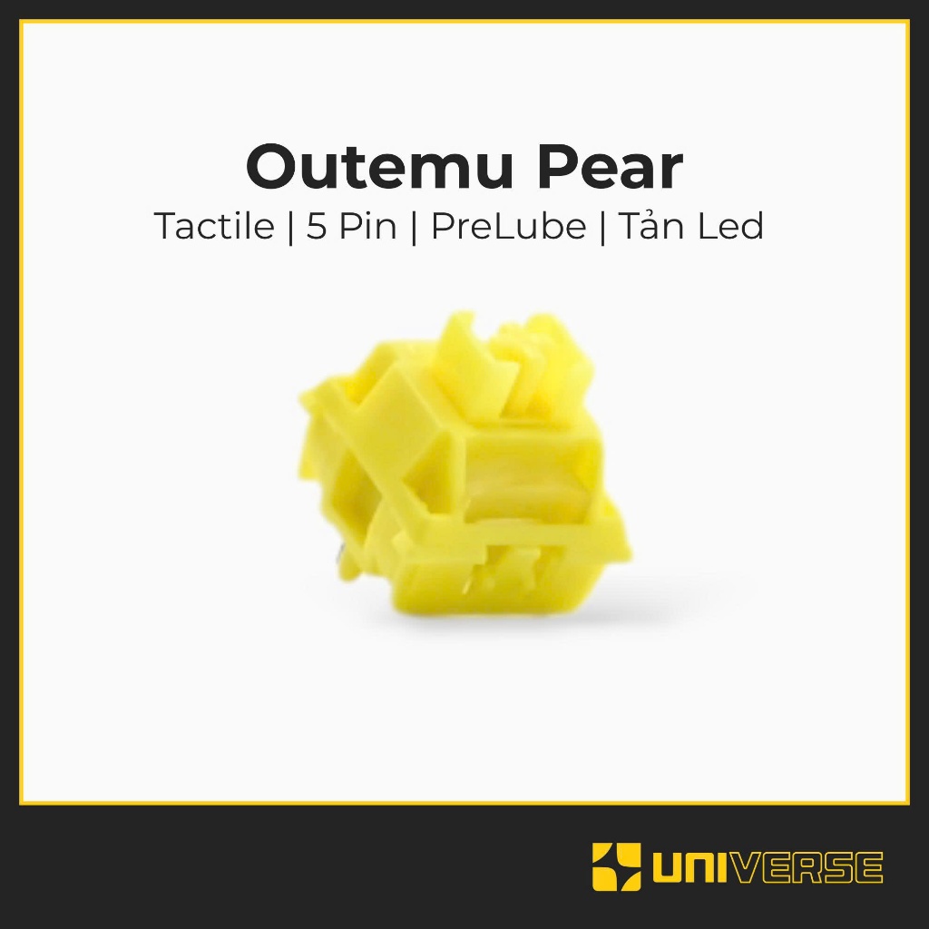 10 Switch Outemu Pear 5 Pin Tactile Switch Prelube Có Tản Led 35g POM ...
