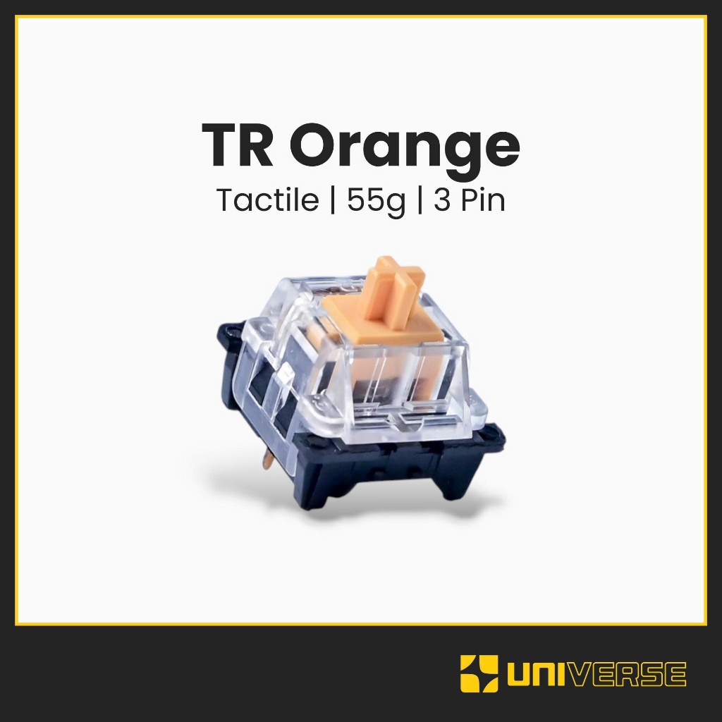 10 Switch TR Orange Switch Tactile 3 Pin 50g PC + POM Công Tắc Bàn Phím ...