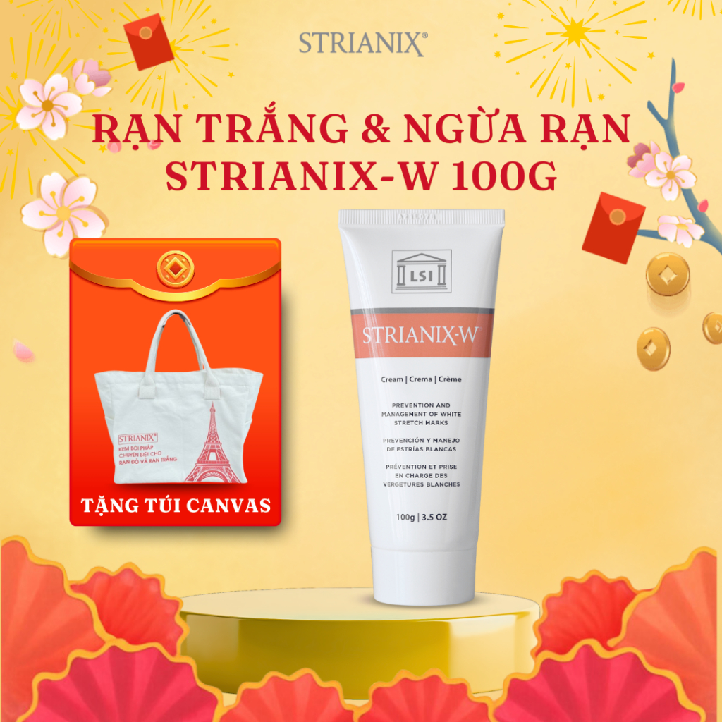 (CÓ QUÀ) Kem Rạn Da STRIANIX-W 100g Ngăn Ngừa Rạn Mới Và Làm Mờ Rạn ...