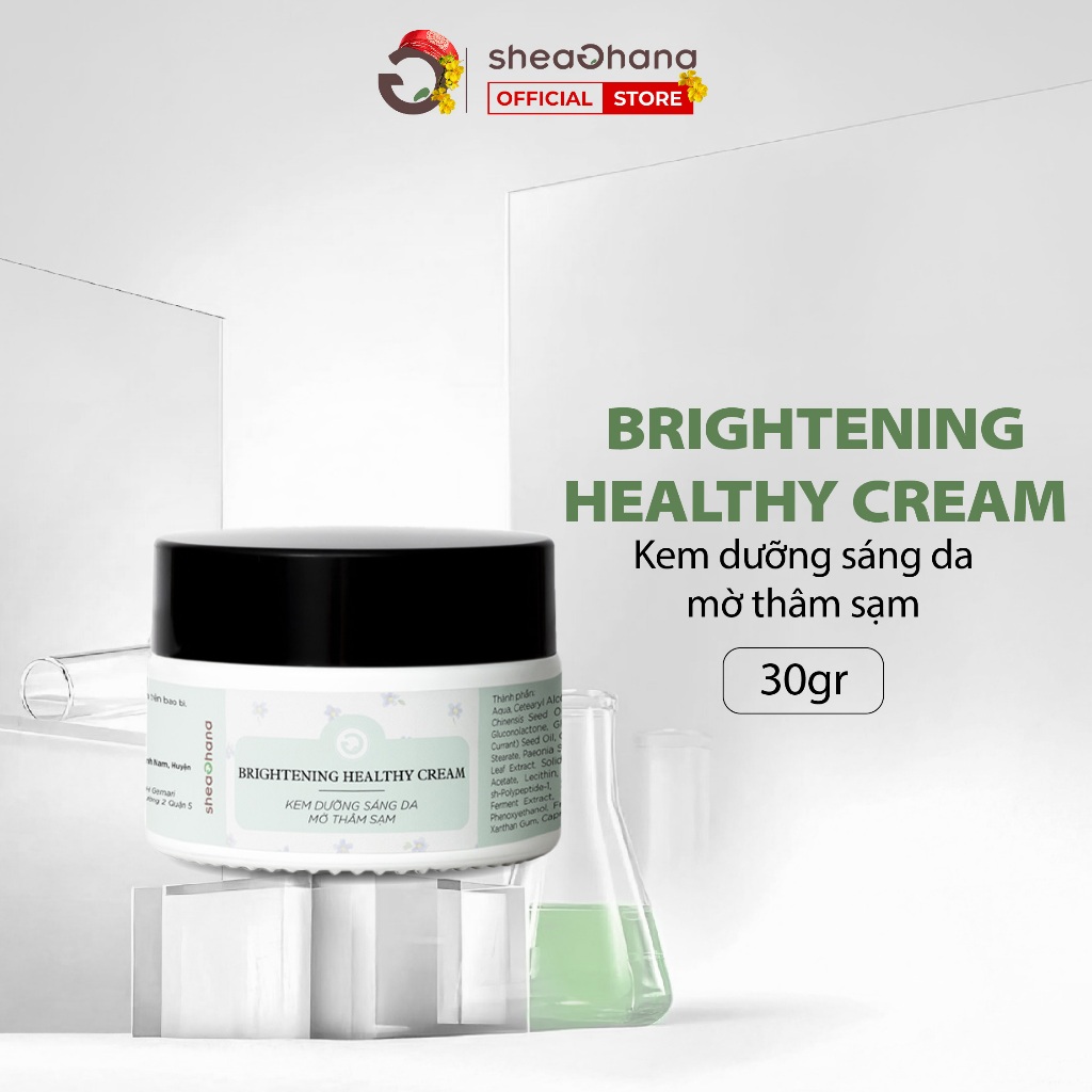 SheaGhana Brightening Healthy Cream 30g-Kem dưỡng sáng da mờ thâm sạm ...