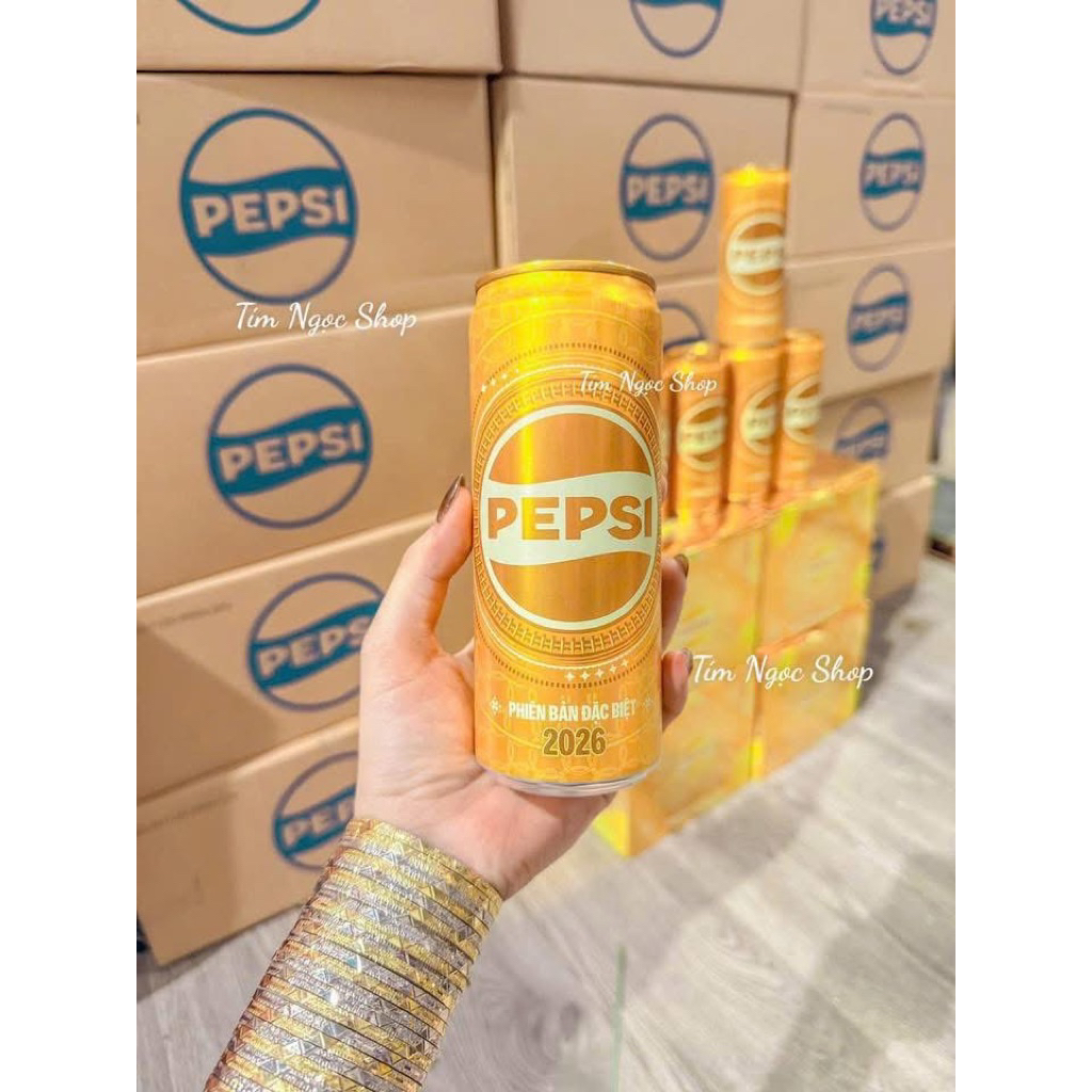 (Chính Hãng) Pepsi Lon Vàng Thùng 24 Lon 320ml Bản Đặt Biệt Tết 2026 ...