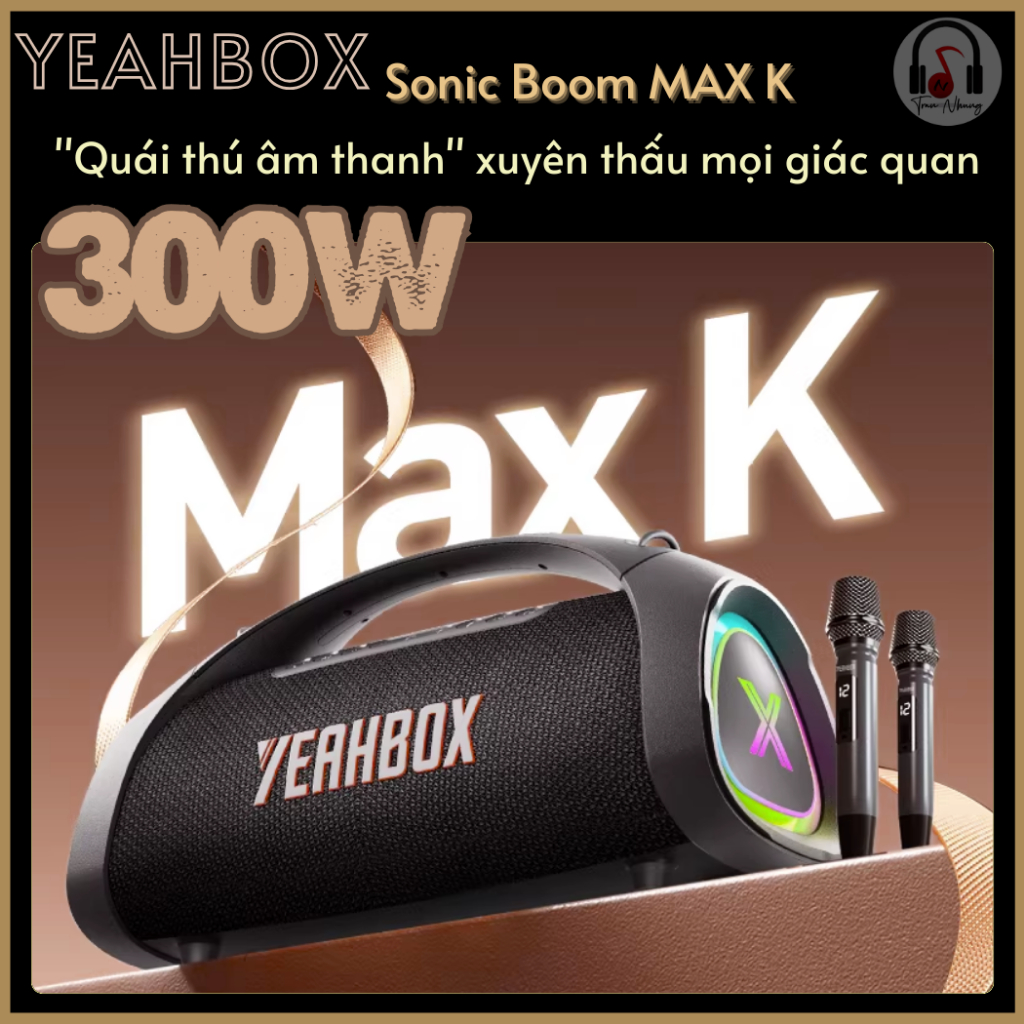 Loa Yeahbox Sonic Boom Max 200W RMS - Pin Khủng 30.000mAh - App Control ...