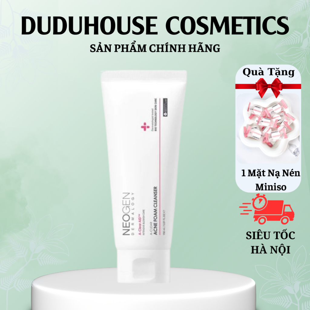 Sữa Rửa Mặt Neogen A-Clear Acne Foam Cleanser Giảm Mụn, Giảm Nhờn 150ml ...