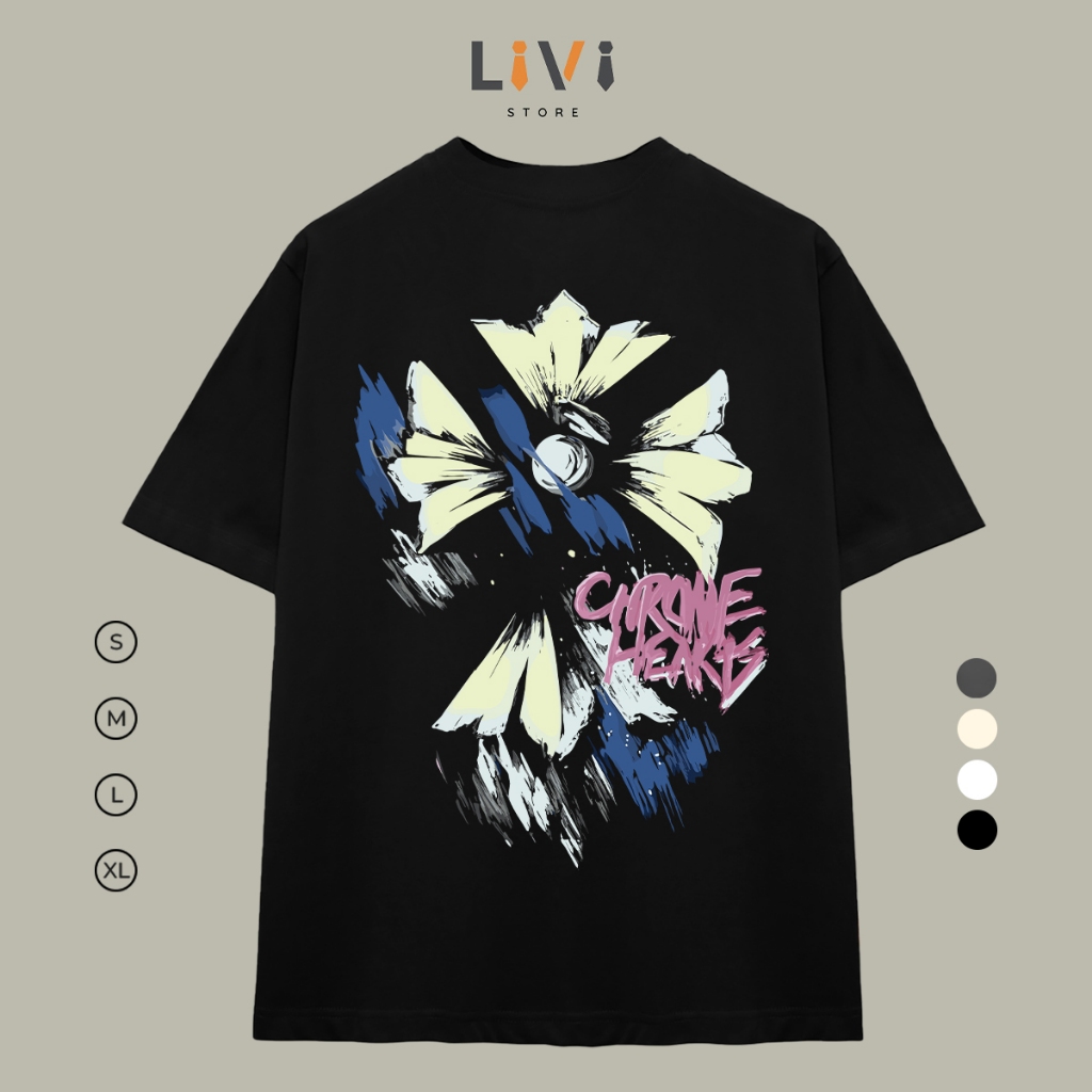 Áo Thun Chrome Hearts Paint Cotton 280gsm Cao Cấp Unisex Form Rộng ...