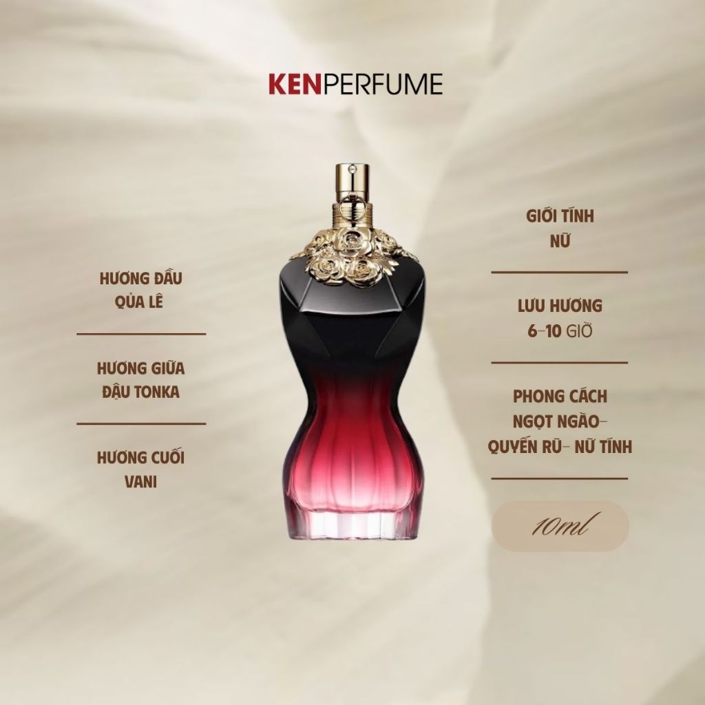 10ML La Belle Le Parfum | Nước Hoa Nữ | Ken Perfume | Shopee Việt Nam