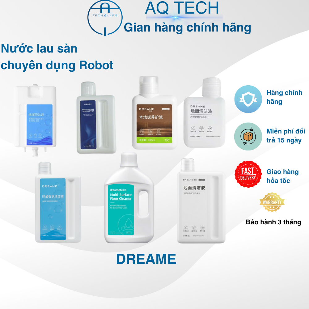 Nước lau sàn chuyên dụng dành cho Robot hút bụi lau nhà, Máy hút bụi ...