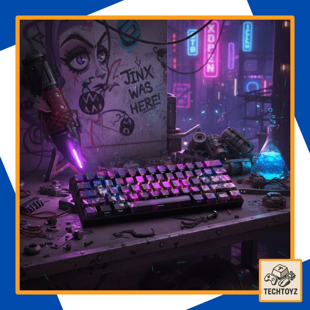 [ Xuyên Led ] Bộ Keycaps Jinx - PBT Double Shot, DyeSub - Cherry ...