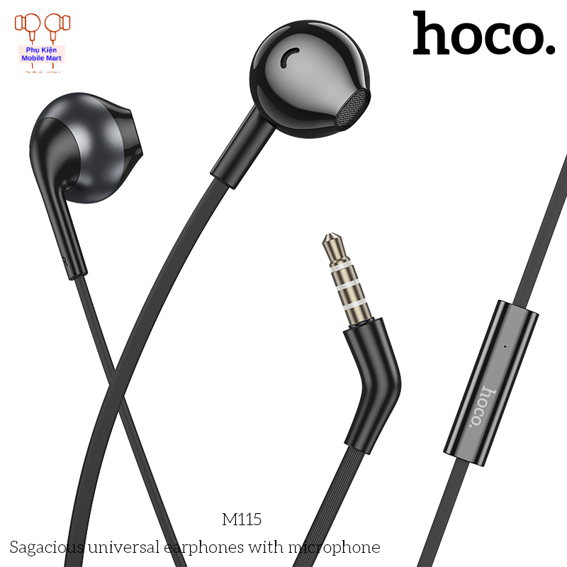 Tai Nghe Có Dây – Jack 3.5mm – Có Mic Đàm Thoại, HOCO M115 – Âm Thanh ...