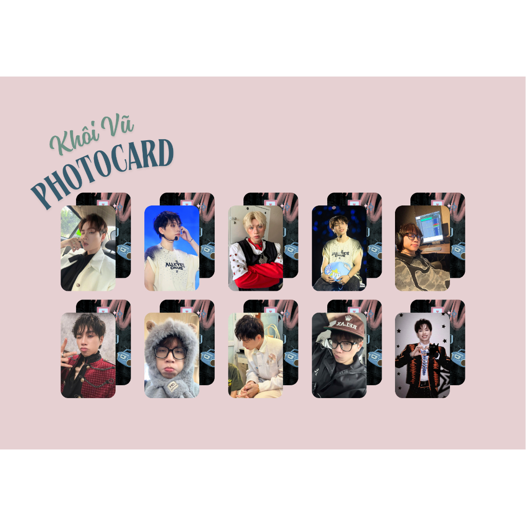set card bo góc Khôi Vũ siêu cấp đẹp trai - Anh trai say hi | Shopee ...