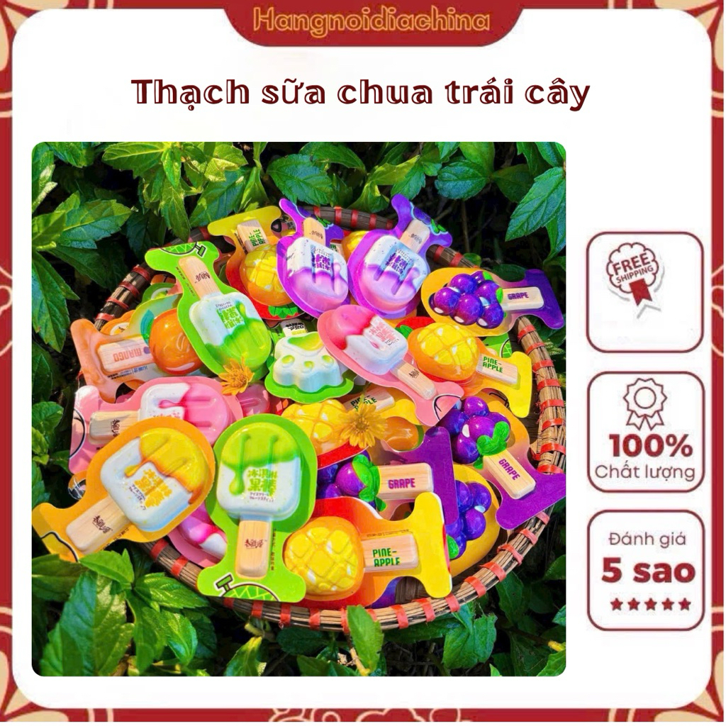 [1Kg]THẠCH QUE KEM TRÁI CÂY SỮA CHUA PHÔ MAI 3D | Shopee Việt Nam