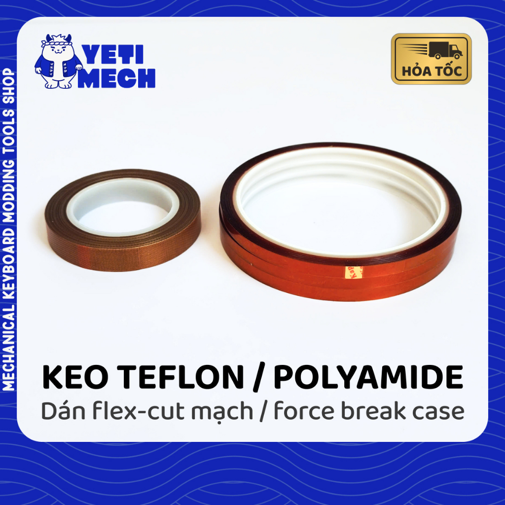 Combo keo Teflon & Polyimide dán tape flexcut force break | Dán flex ...