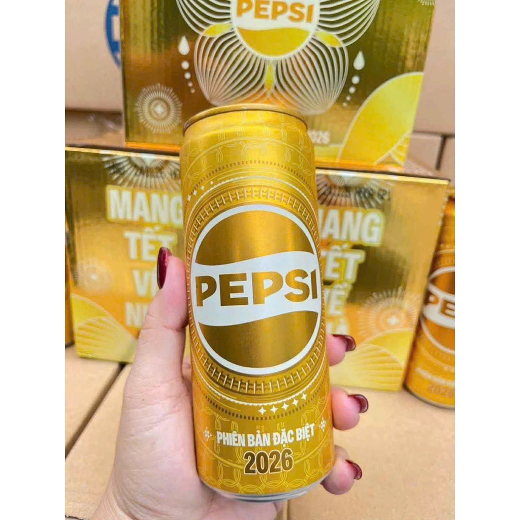 Ship toàn quốc- Thùng 12 lon 320ml Nước ngọt Pepsi Gold vàng Tài Lộc ...