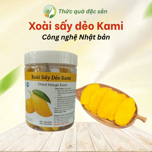 Xoài sấy dẻo Kami, hàng xuất khẩu, Công nghệ Nhật bản, thức quà đặc sản ...