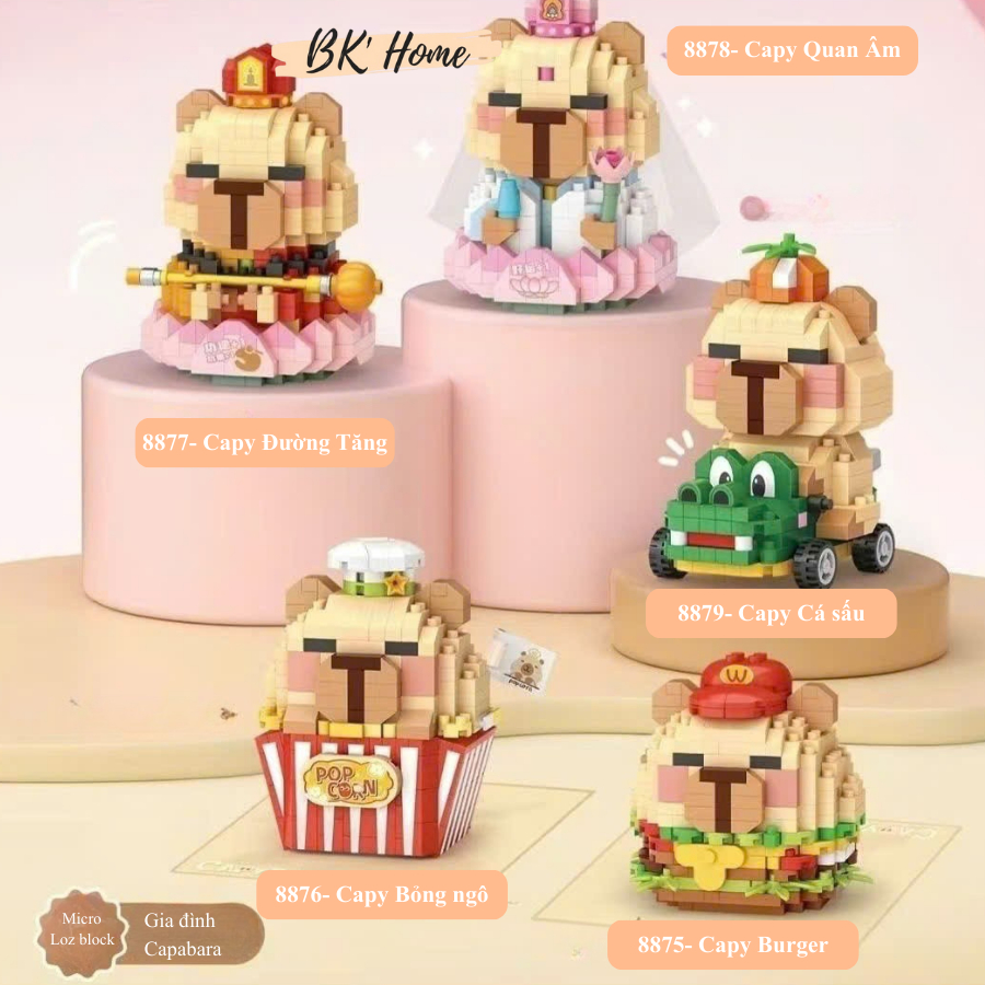 Đồ chơi lắp ráp khối xây dựng LOZ mini mô hình Capybara | Shopee Việt Nam