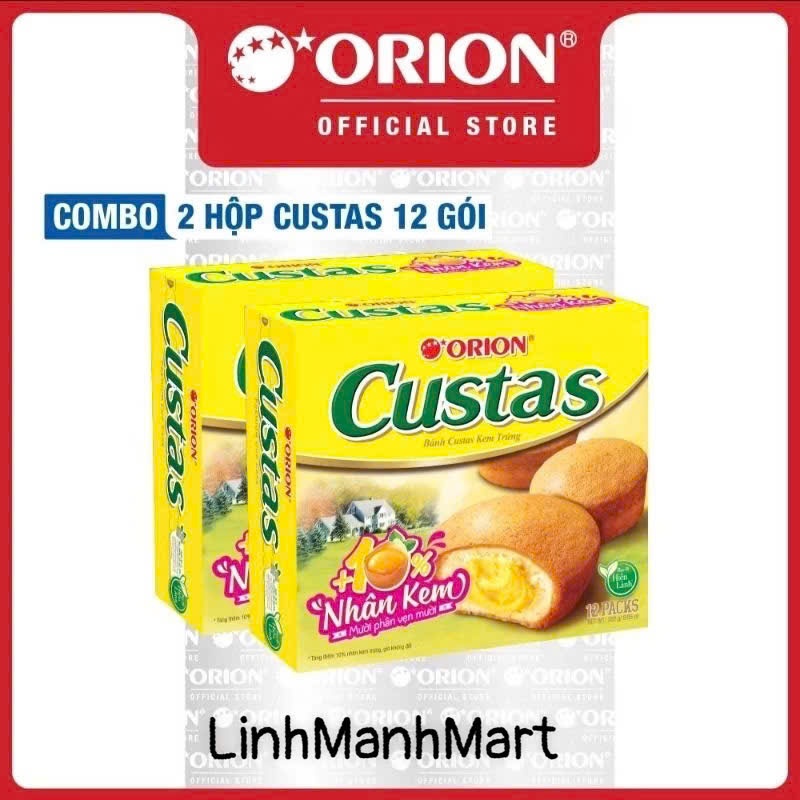 Bánh Custas Orion Kem Trứng/Giảm Đường Hộp 12 Chiếc .... | Shopee Việt Nam