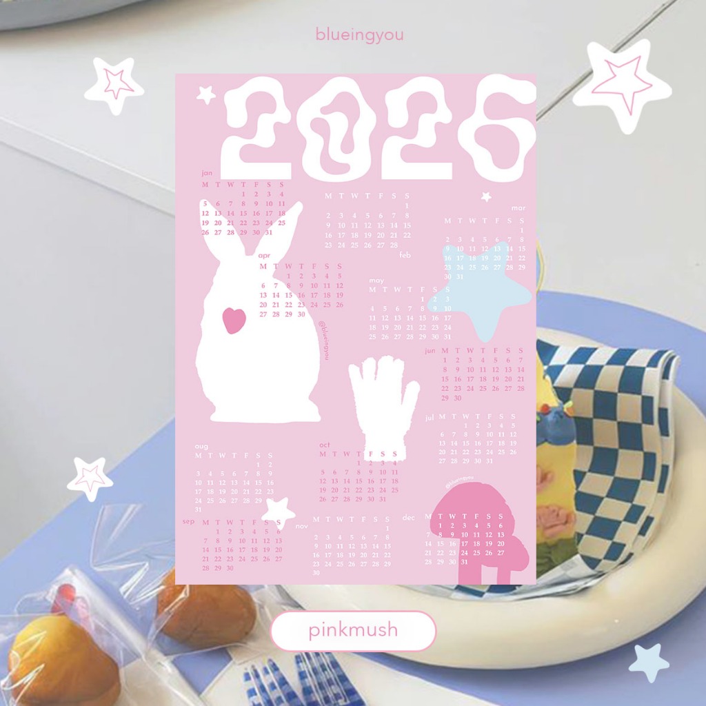 “cherish your dreams” 2026 calendar | lịch treo tường size a4 trang trí ...