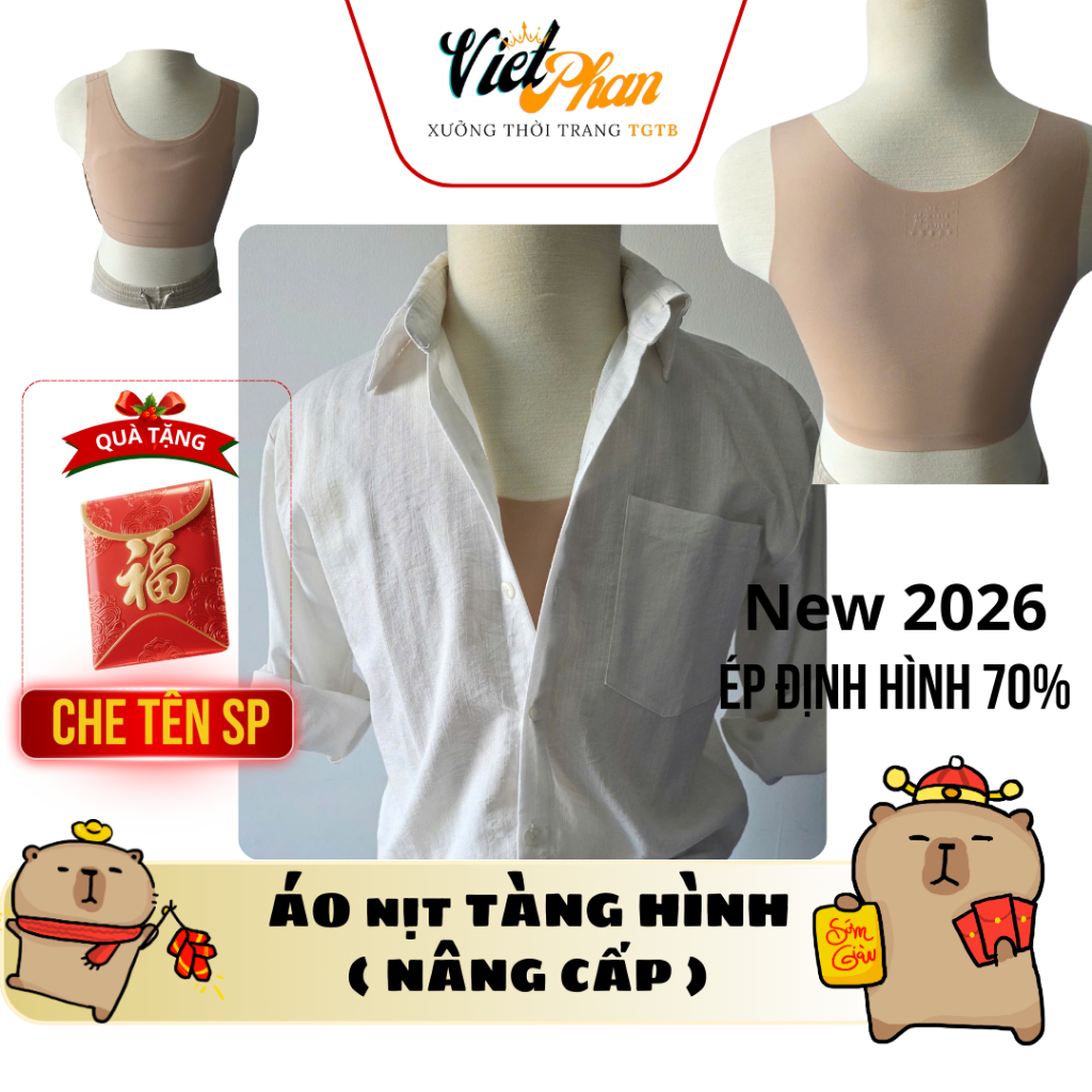 { Nâng Cấp } Áo Nịt Ngực Tomboy Không Lộ - Su Lạnh - Full Lót - Áo Nịt ...