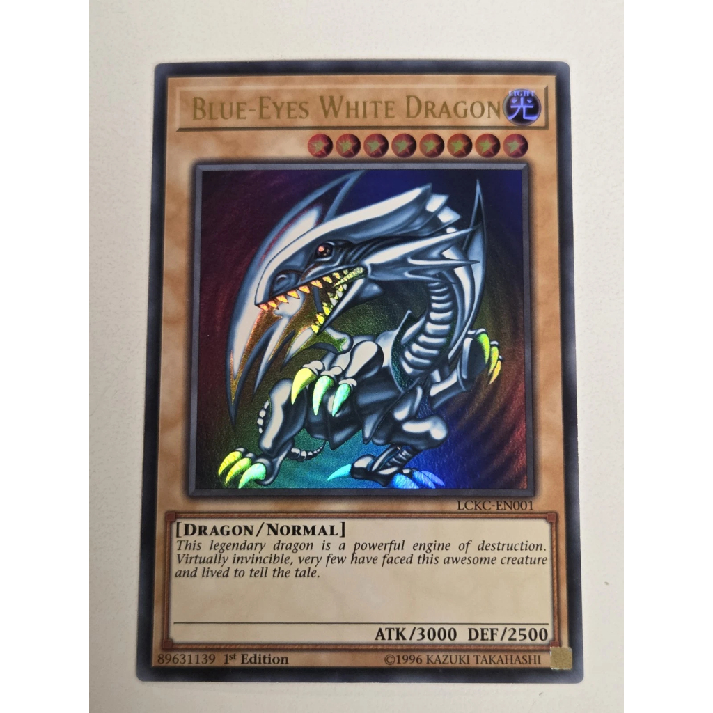 Ultra Rare Lá thẻ bài Yugioh rồng trắng mắt xanh Blue Eyes White Dragon ...