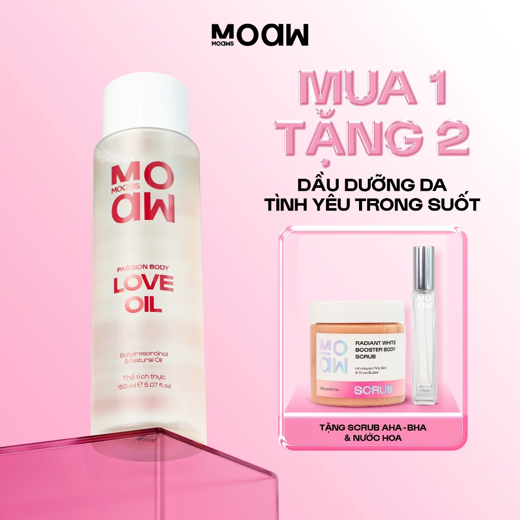 [MUA 1 TẶNG 2] Dầu Dưỡng Massage Body - Dầu Tình Yêu Love Oil MOAW ...