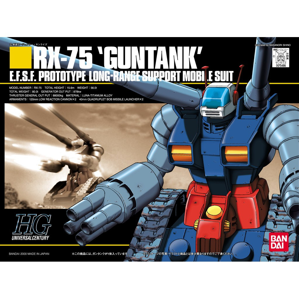 Mô Hình Gundam Bandai HG 007 RX-75 Guntank 1/144 Mobile Suit Gundam ...