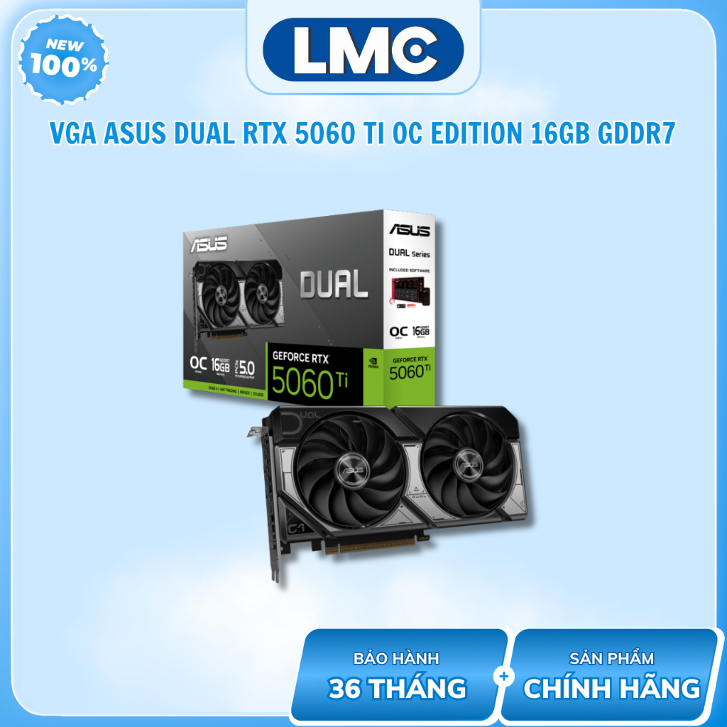 VGA Asus Dual GeForce RTX 5060 Ti OC Edition 16GB GDDR7 ( DUAL ...
