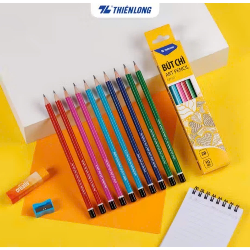 Hộp 10 Cây Bút Chì Gỗ Thiên Long GP-01 Thân Lục Giác Ngòi 2B | Shopee ...