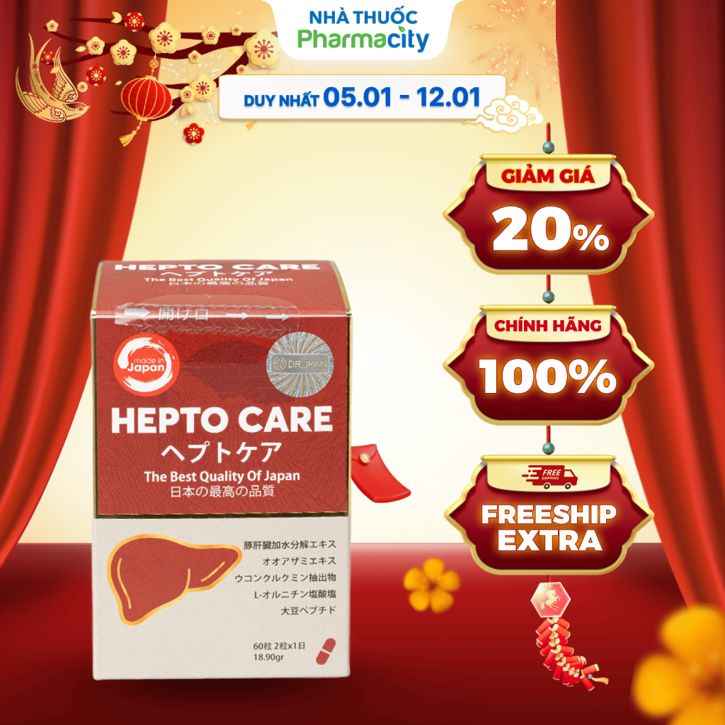 Thực phẩm bảo vệ sức khỏe Hepto Care (Hộp 60 viên) | Shopee Việt Nam