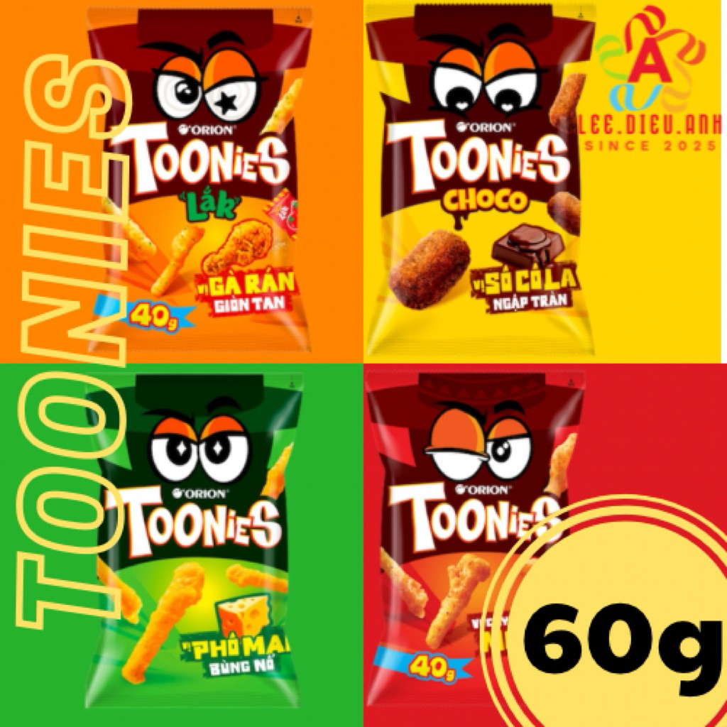 [Siêu to 60g] Combo 4 gói Snack Toonies Orion 60g | Shopee Việt Nam
