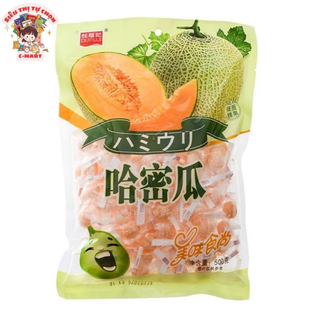 [C-MART] Kẹo Cứng Dưa Lưới Gói To 500g | Shopee Việt Nam