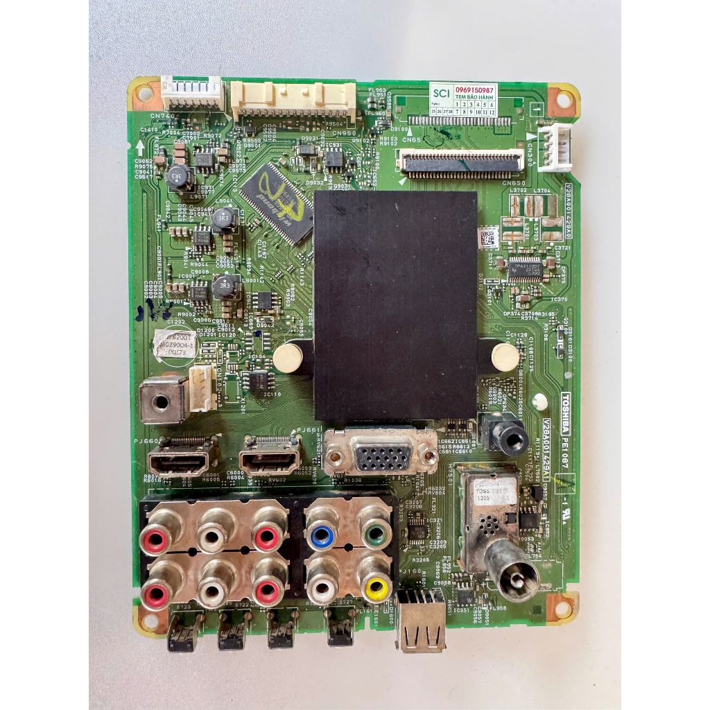 Bo main boar mạch linh kiện tivi tv Toshiba - 23PB200V nguồn, xử lý ...