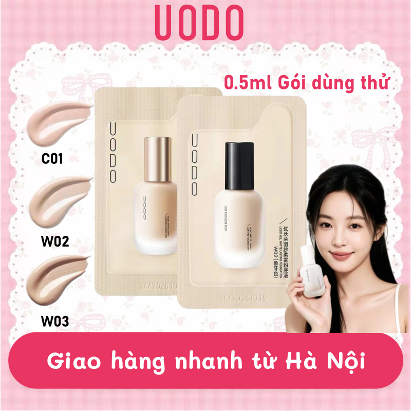 UODO Kem Nền Lâu Trôi Che Phủ Tốt, 0.5ml Kích thước mẫu Gói dùng thử ...