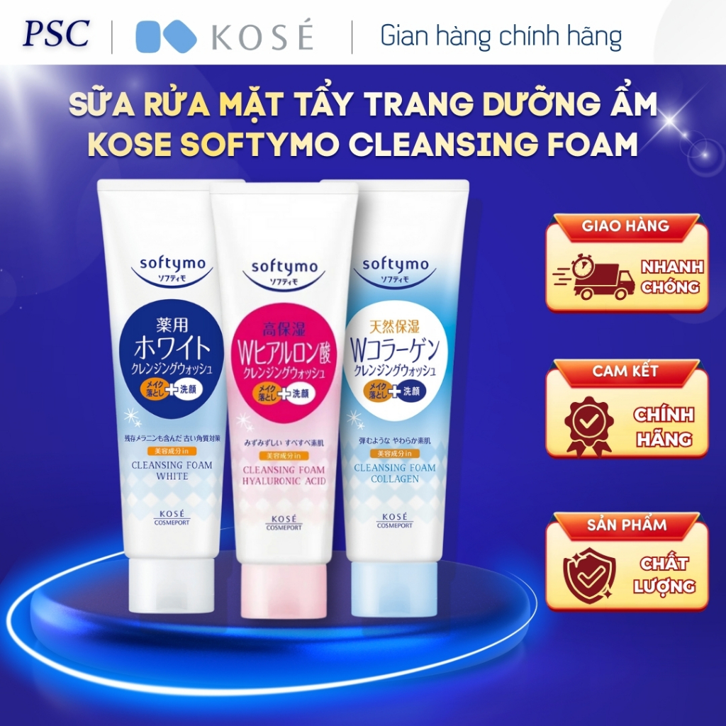 Sữa Rửa Mặt Tẩy Trang Dưỡng Ẩm Kose Softymo Cleansing Foam Tuýp 150g ...