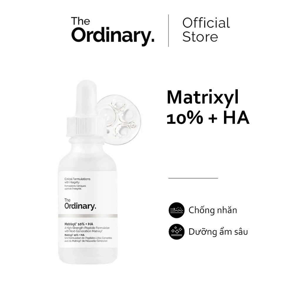 The Ordinary Matrixyl 10% +HA 30ML Tinh chất lão hóa,cấp nước | Shopee ...