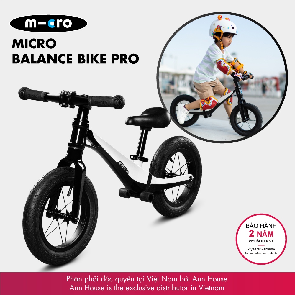 Xe thăng bằng Micro Balance Bike Pro Black/White | Shopee Việt Nam