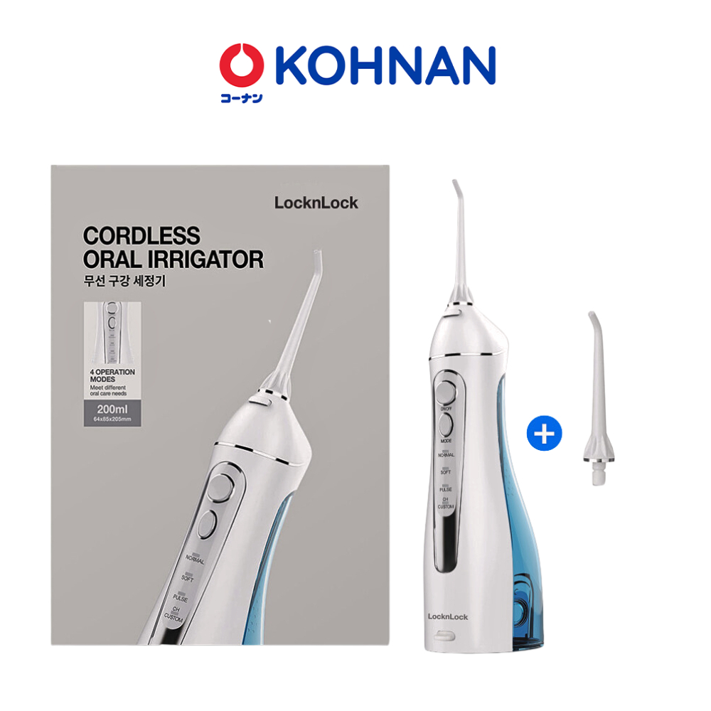 Máy tăm nước không dây LOCKnLOCK ENR156BLU bình chưa dung dịch 200ml ...