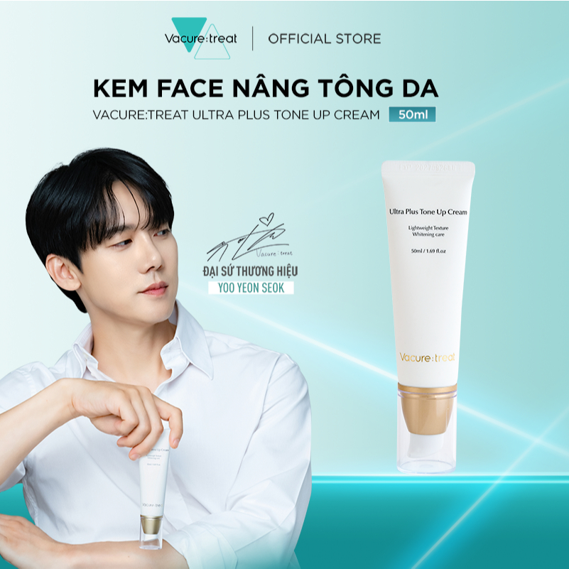 Kem dưỡng trắng da mặt VACURE:TREAT Ultra Plus Tone Up Cream 50ml nâng ...