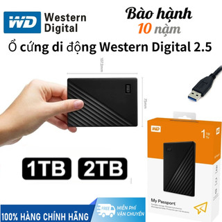 Ổ cứng di động 1TB 2TB Western Digital WD My Passport 3.0 Kèm cáp - Bảo ...