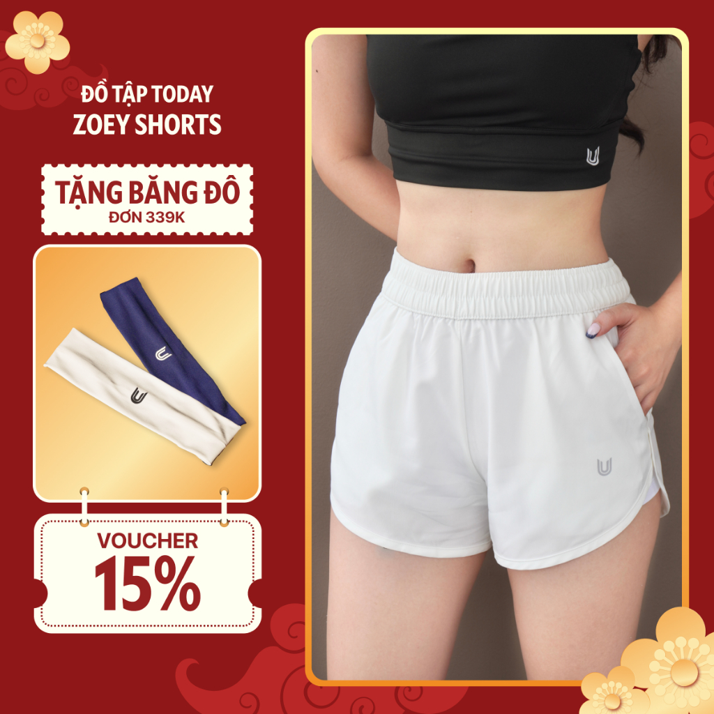[Xả Kho Giá Hời] Quần thể thao chạy bộ nữ có bảo hộ Zoey Short Today U ...