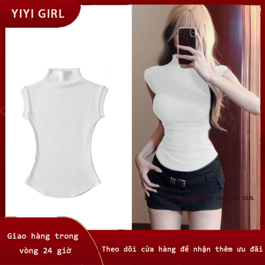 YIYI GIRL Áo ôm body nữ áo thun tôn dáng, ôm vừa vặn Xinh đẹp kiểu Hàn ...
