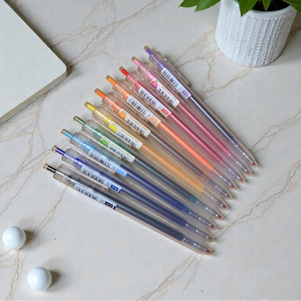 BÚT GEL DELI G118 – NGÒI 0.5MM – MỰC TRƠN, NHIỀU MÀU | Shopee Việt Nam